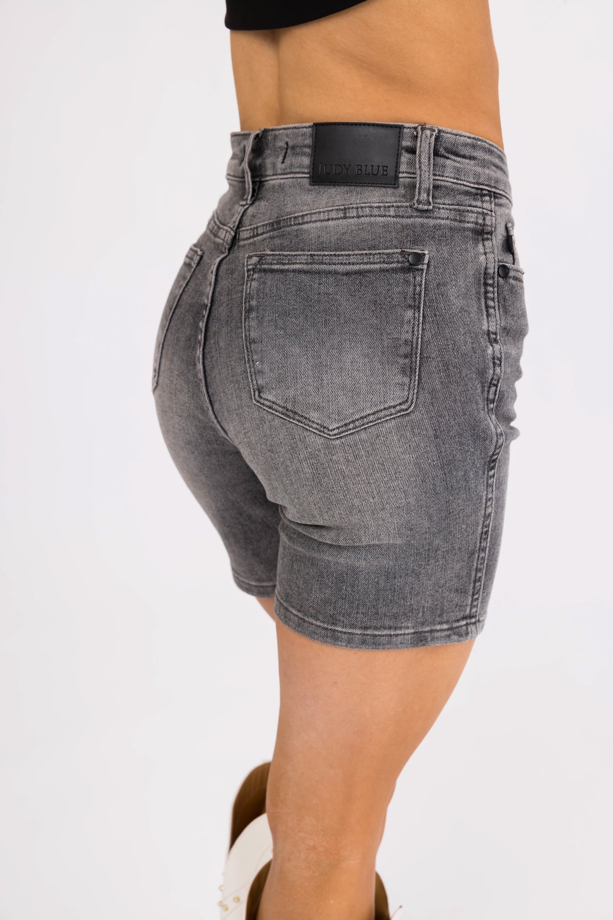 Judy Blue Stone High Rise Jean Shorts | Lime Lush Boutique