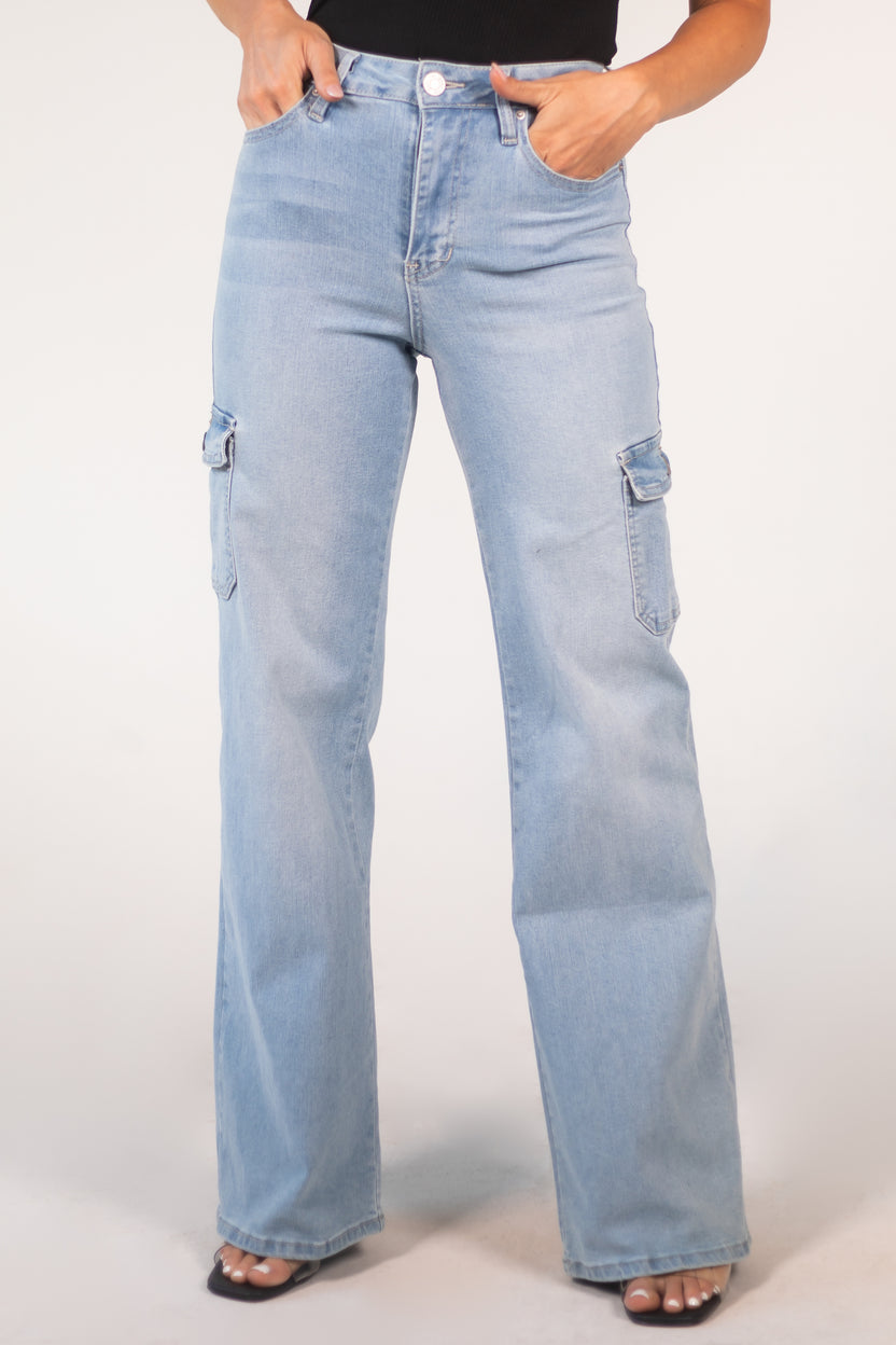 Cargo Jeans | Lime Lush Boutique