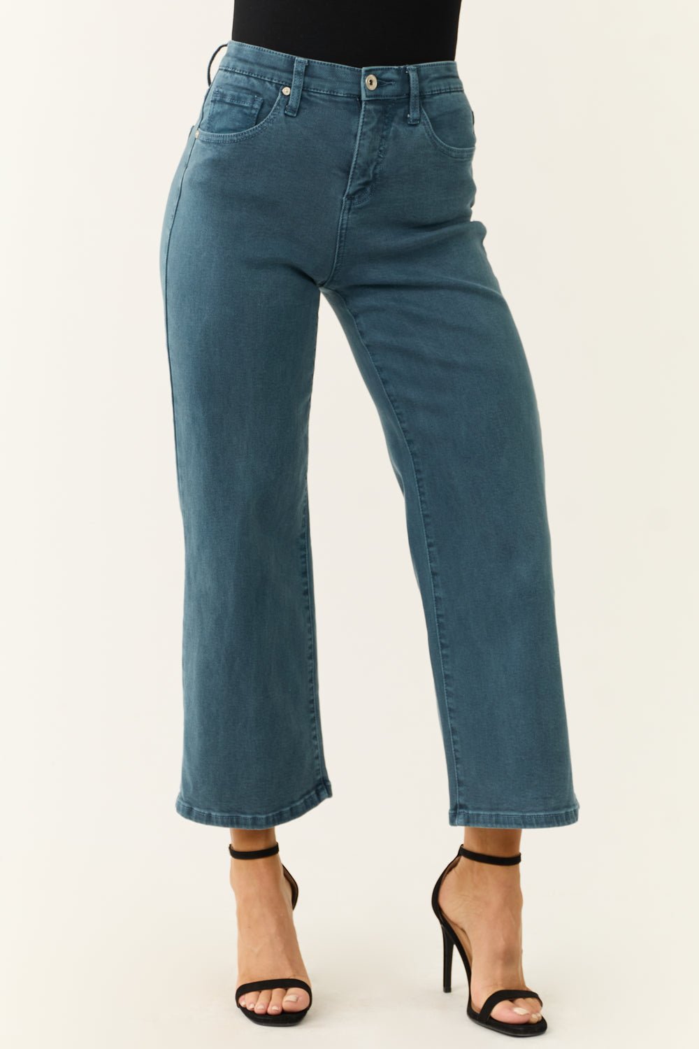 Special A Ocean Tummy Control Wide Leg Jeans | Lime Lush Boutique